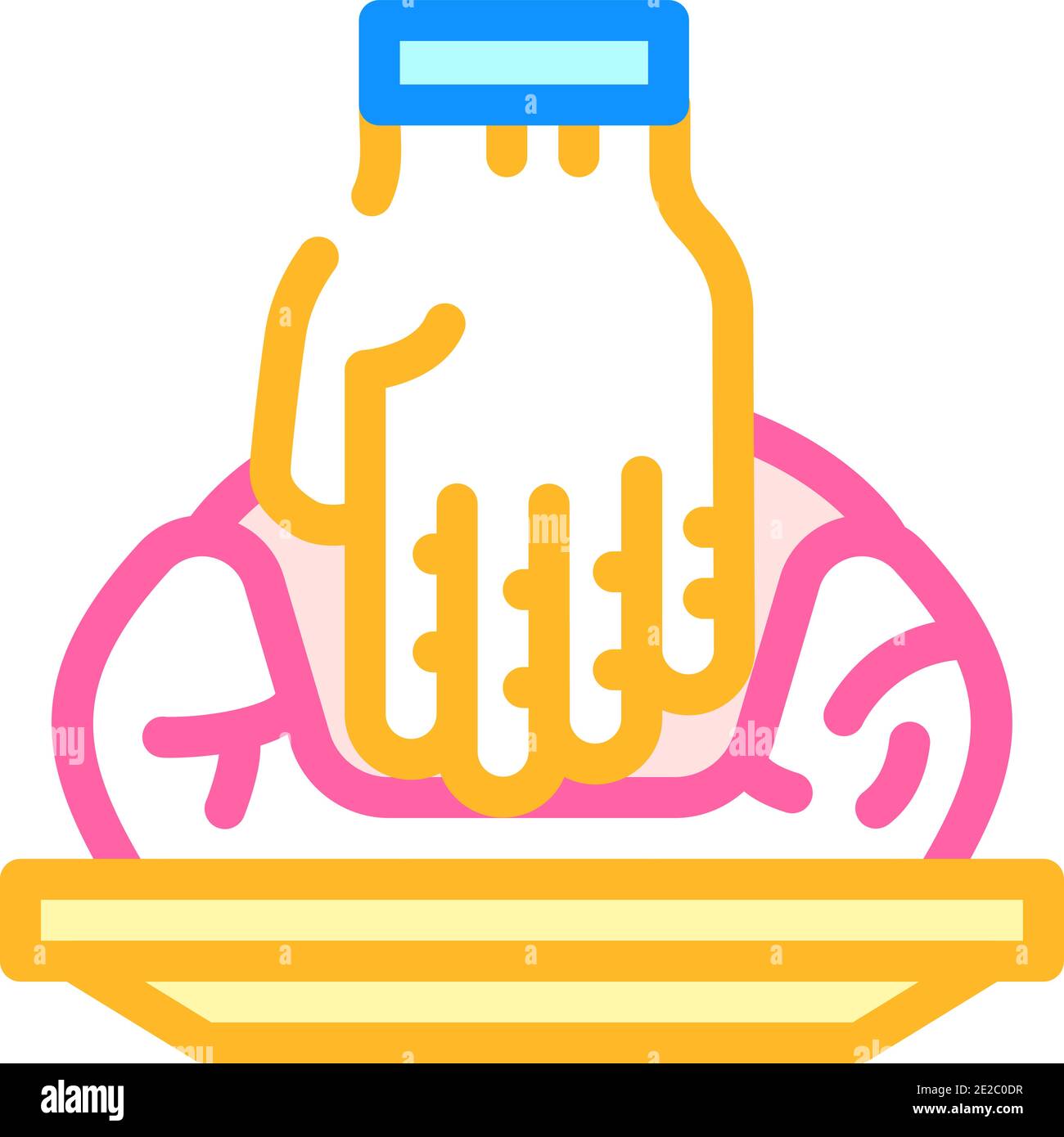 hand making pot color icon vector illustration Stock Vector Image & Art ...