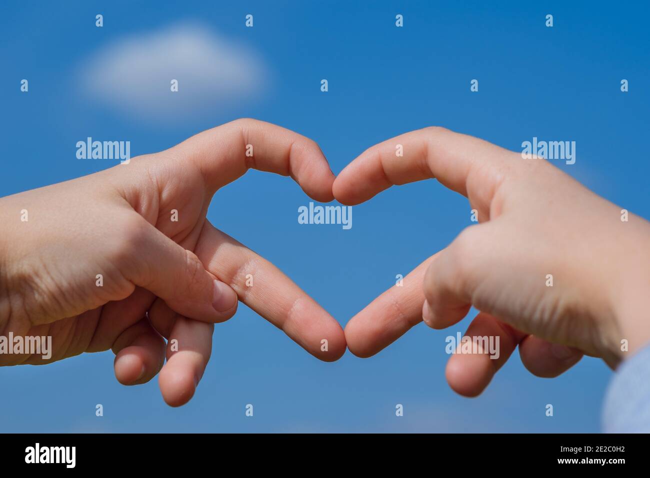 Two Hands Making A Heart Logo