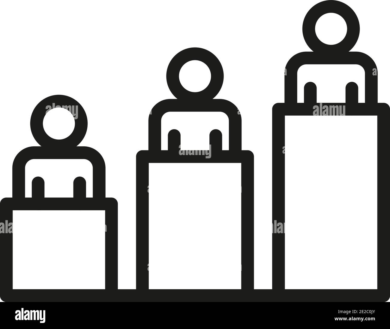 Hierarchy Icon Outline Hierarchy Vector Icon For Web Design Isolated On White Background Stock