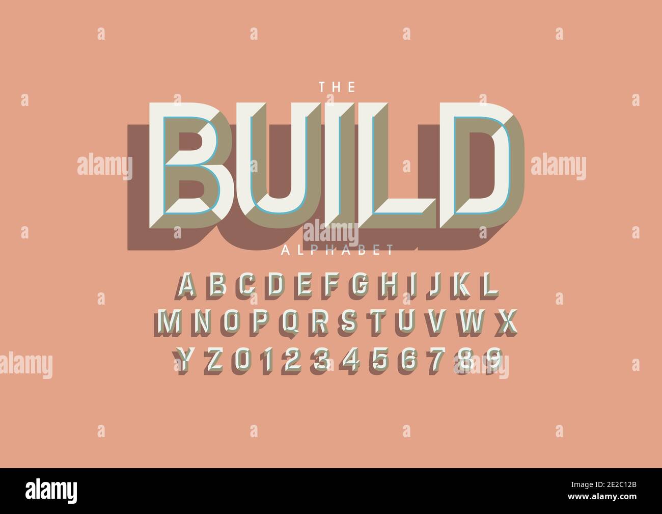 Vector of stylized alphabet and font Stock Vector Image & Art - Alamy