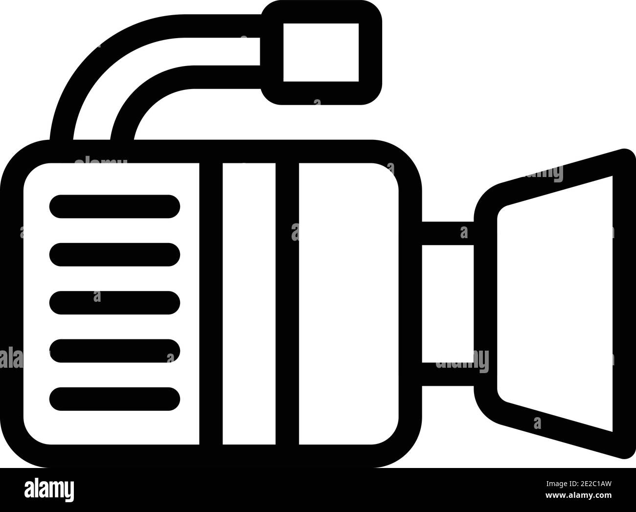 Actual video camera icon. Outline actual video camera vector icon for ...