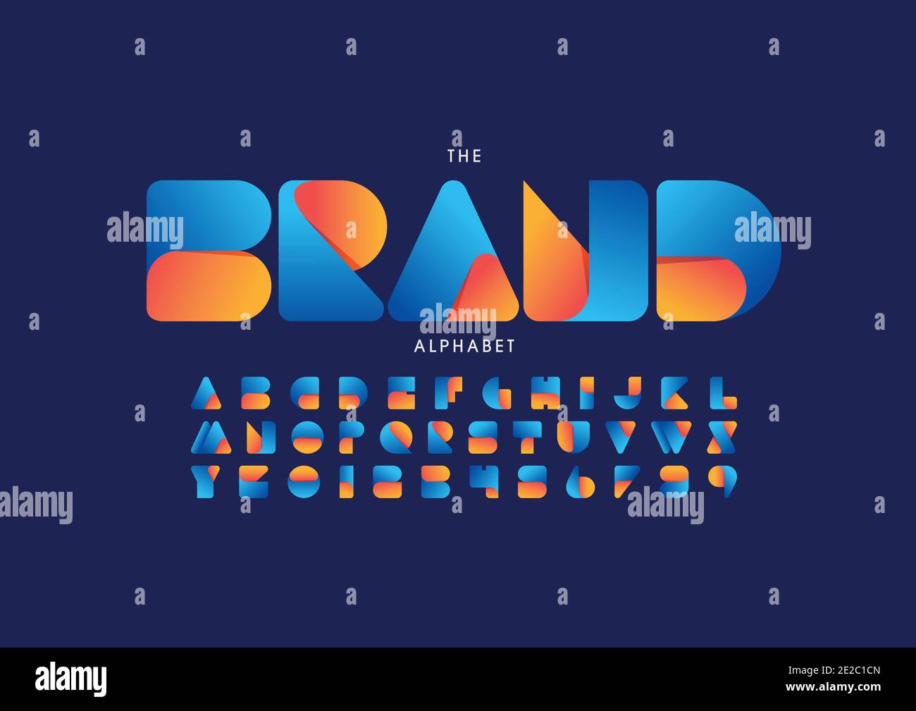 Vector of stylized alphabet and font Stock Vector Image & Art - Alamy