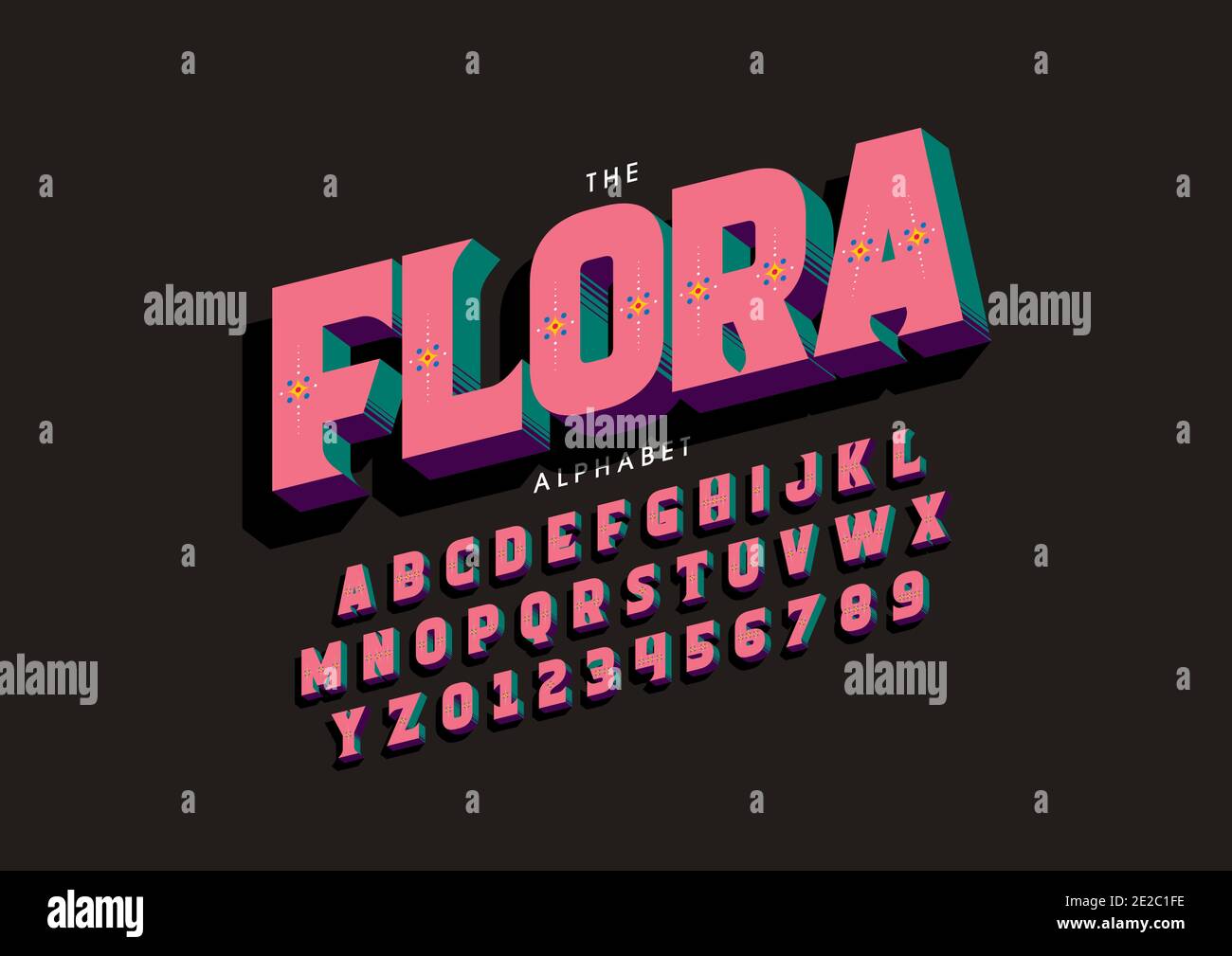Vector of stylized alphabet and font Stock Vector Image & Art - Alamy