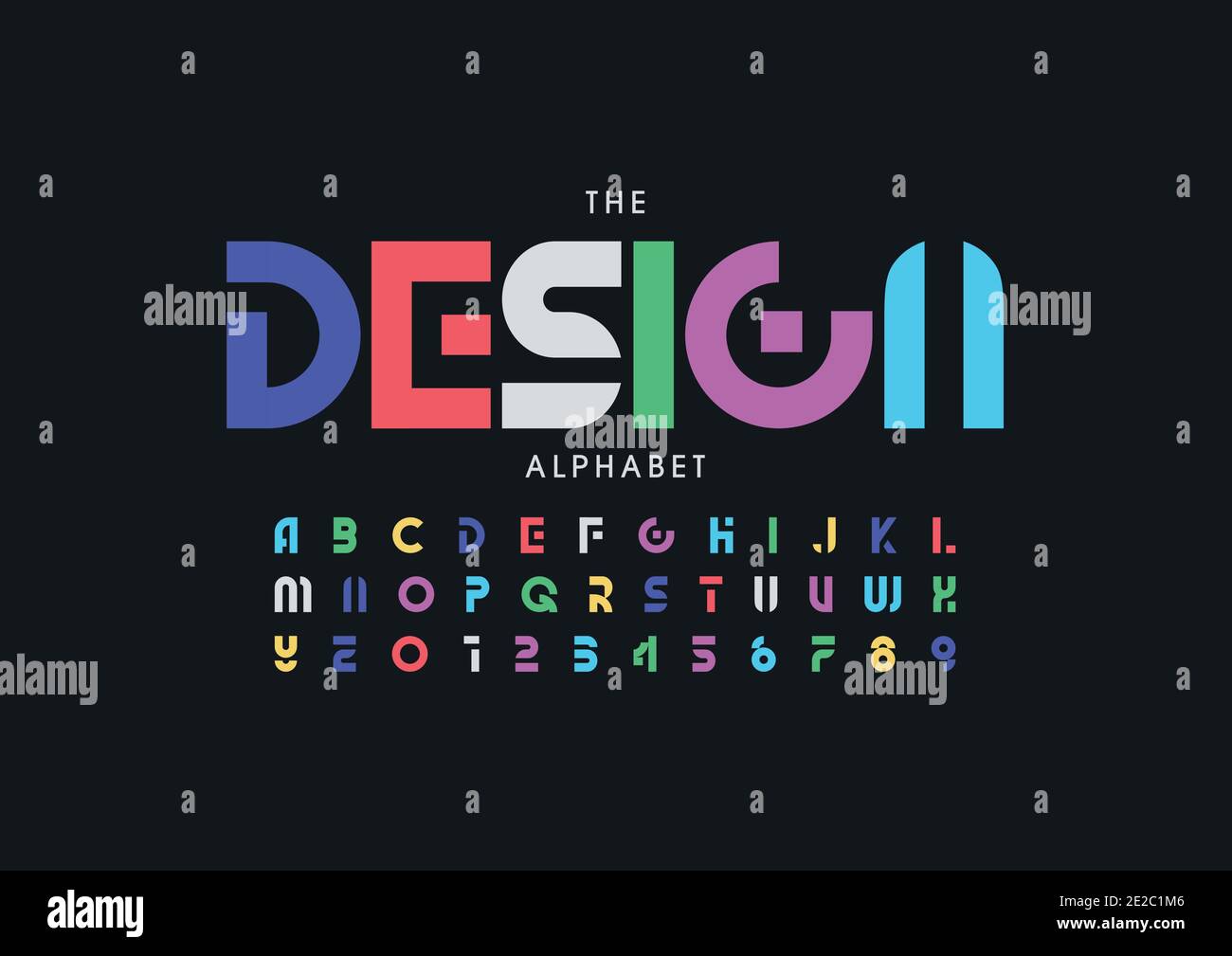 Vector of stylized alphabet and font Stock Vector Image & Art - Alamy