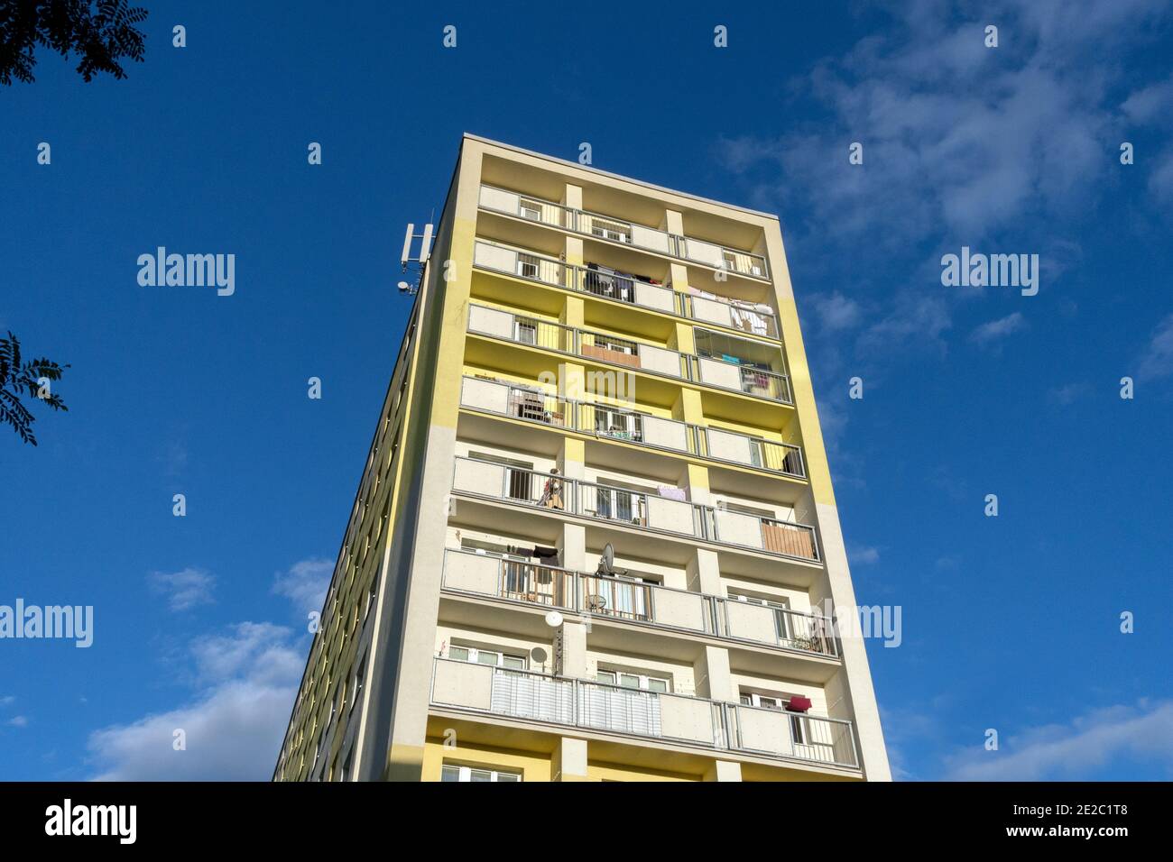 Panelak Building from 1980s Czech Republic Stock Photo - Alamy