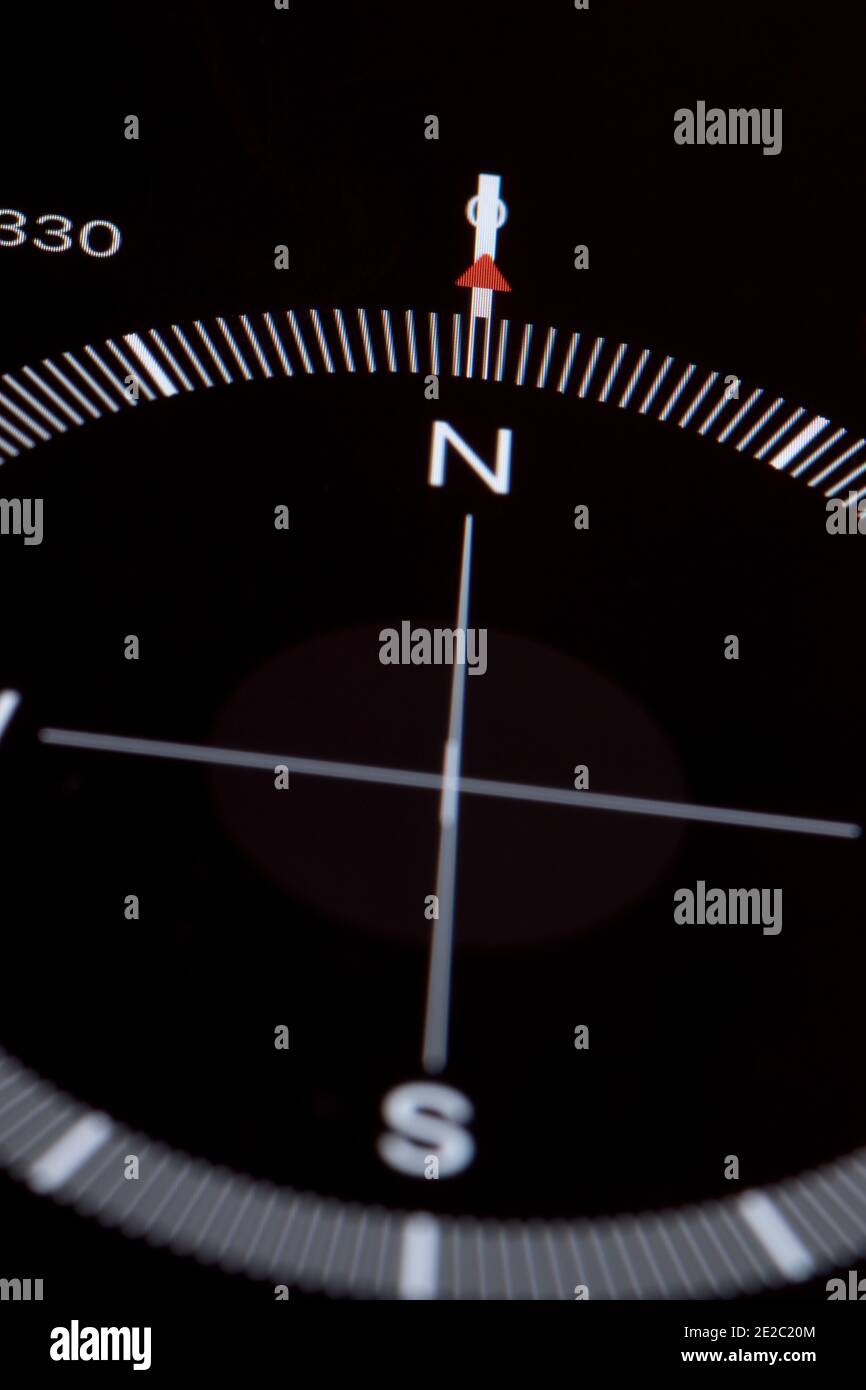 Compass needle pointing north hi-res stock photography and images - Alamy