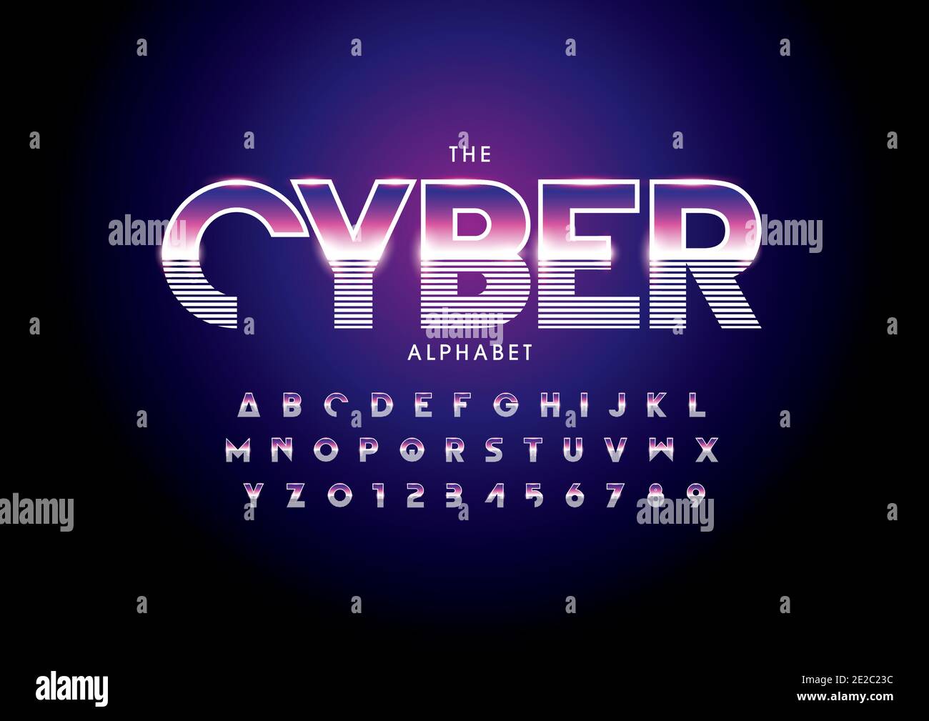 Vector of stylized alphabet and font Stock Vector Image & Art - Alamy