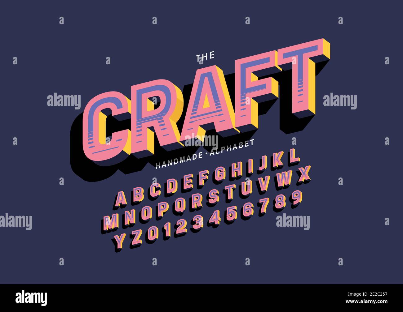 Vector of stylized alphabet and font Stock Vector Image & Art - Alamy