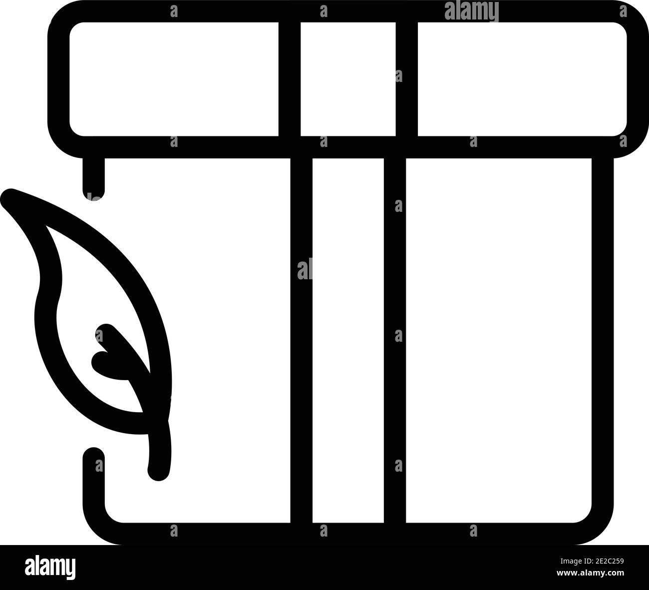 Eco plastic box icon. Outline eco plastic box vector icon for web ...