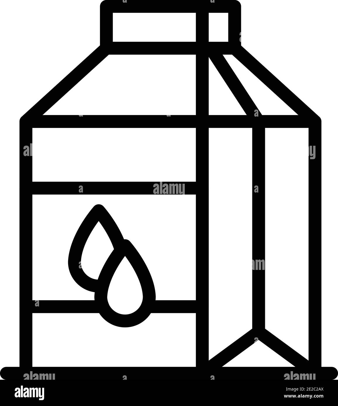 Farm eco milk icon. Outline farm eco milk vector icon for web design ...