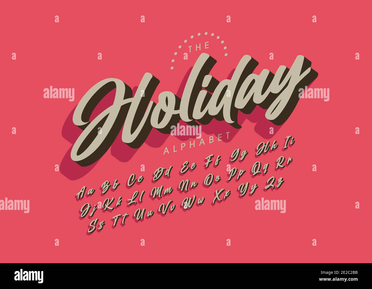 Vector of stylized alphabet and font Stock Vector Image & Art - Alamy