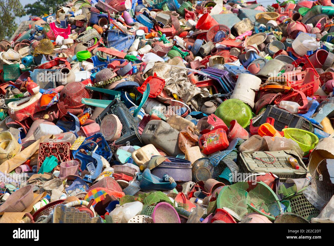 Colourful rubbish, plastic waste sorted for recycling Stock Photo - Alamy
