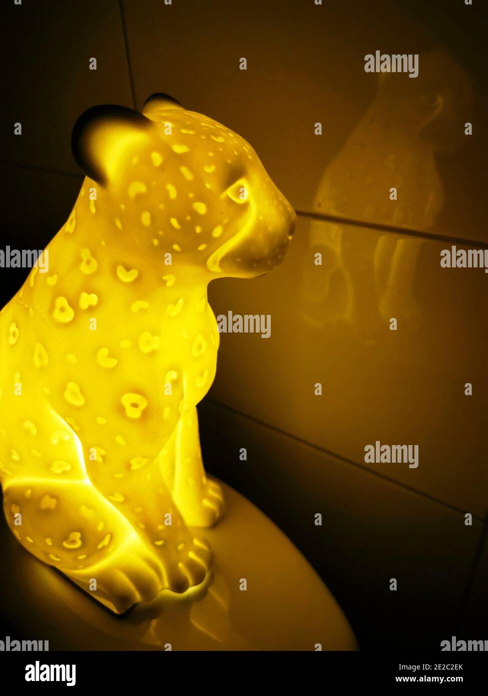 Vertical shot of a cat lamp lighting inside a bedroom Stock Photo - Alamy