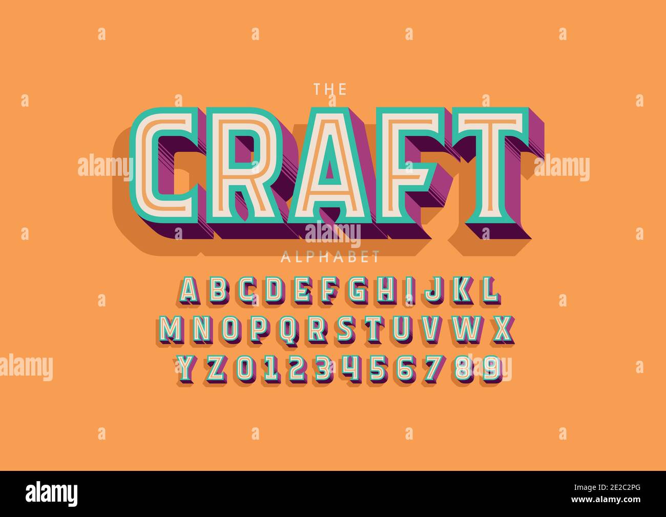 Vector of stylized alphabet and font Stock Vector Image & Art - Alamy