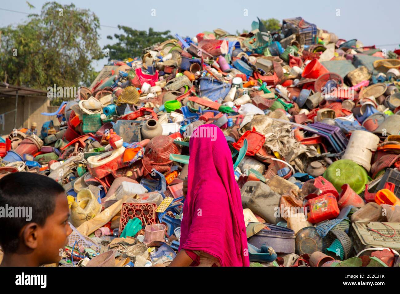 Colourful rubbish, plastic waste sorted for recycling Stock Photo - Alamy
