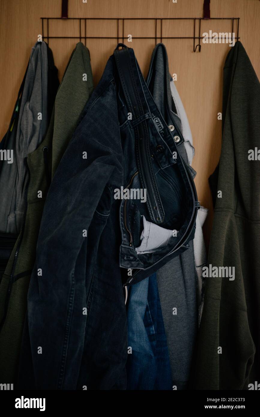 Sports clothing hangers hi-res stock photography and images - Alamy