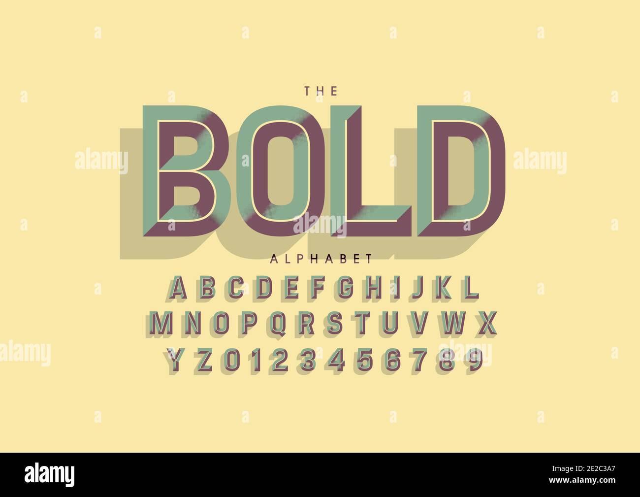 Vector of stylized alphabet and font Stock Vector Image & Art - Alamy