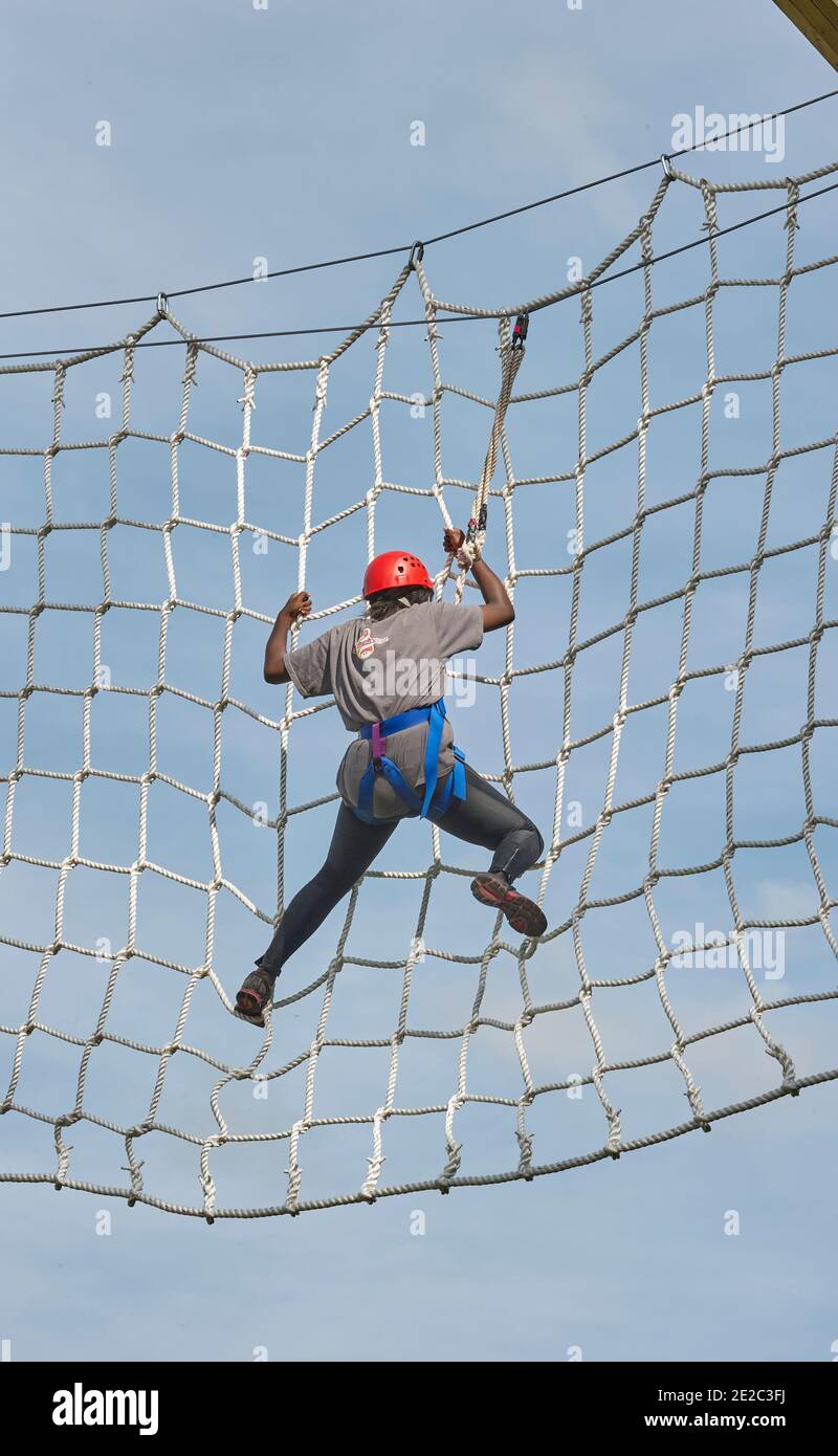Camp High Ropes experience. Summer program staff training on new ...