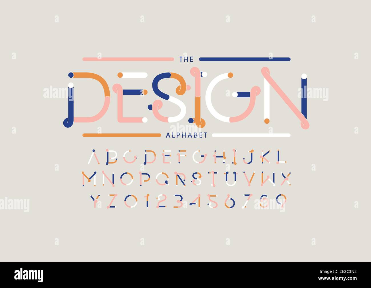 Vector of stylized alphabet and font Stock Vector Image & Art - Alamy