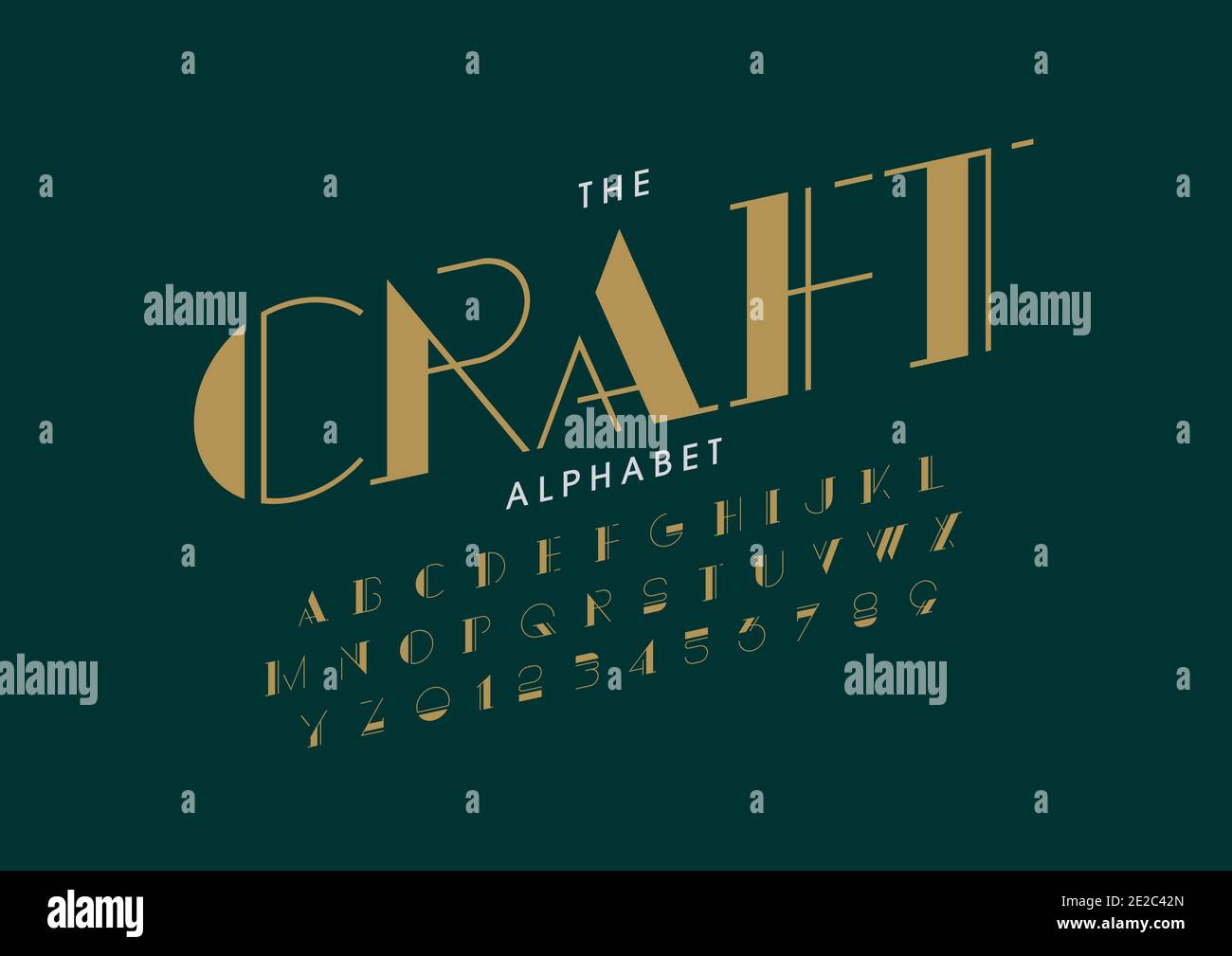 Vector of stylized alphabet and font Stock Vector Image & Art - Alamy