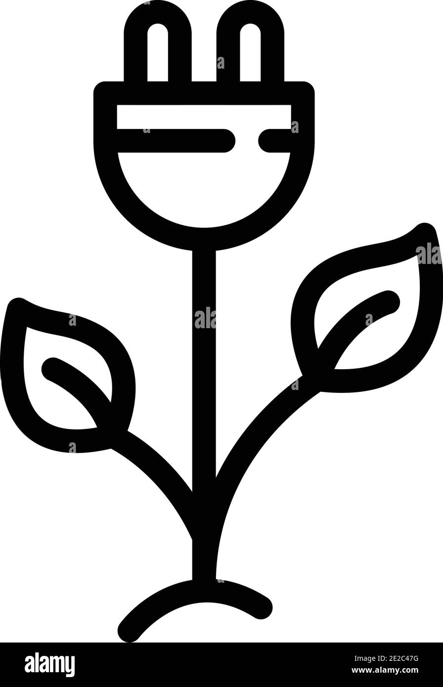 Bio energy icon. Outline bio energy vector icon for web design isolated ...