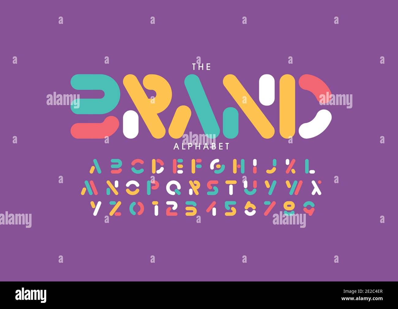 Vector of stylized alphabet and font Stock Vector Image & Art - Alamy