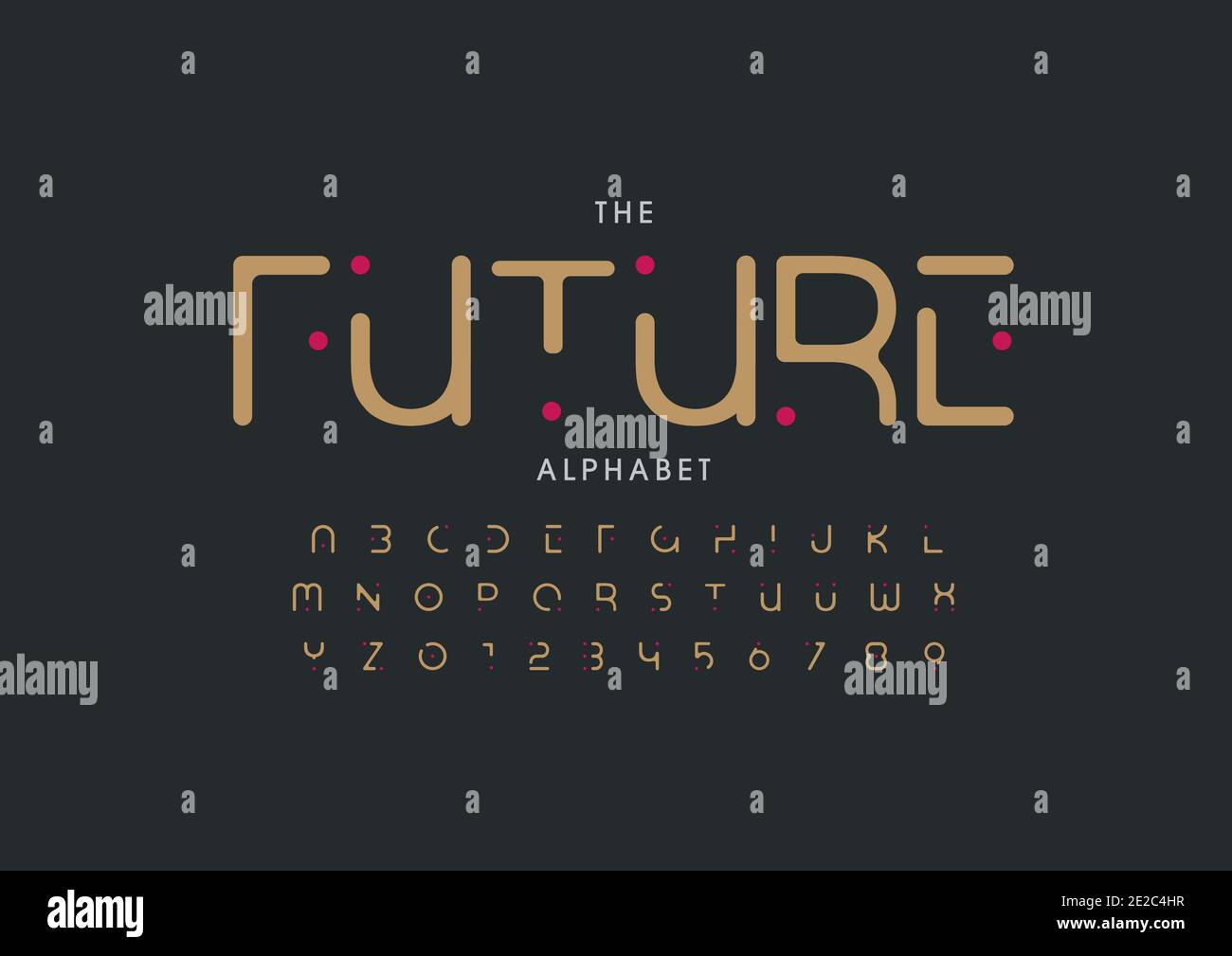 Vector of stylized alphabet and font Stock Vector Image & Art - Alamy