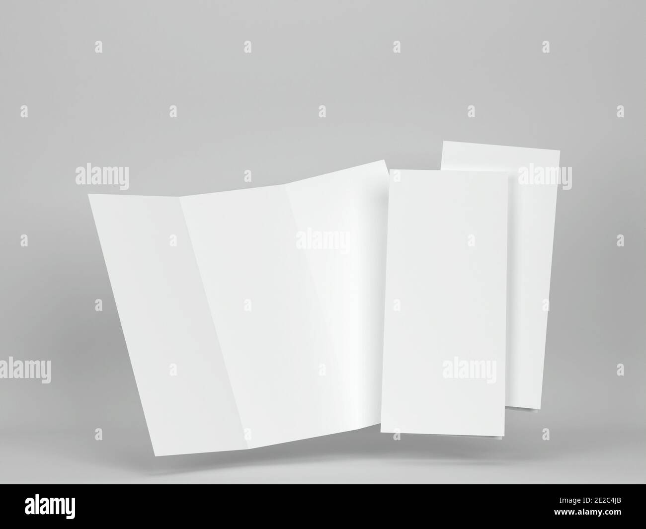 Blank tri fold brochure design isolated hi-res stock photography and ...