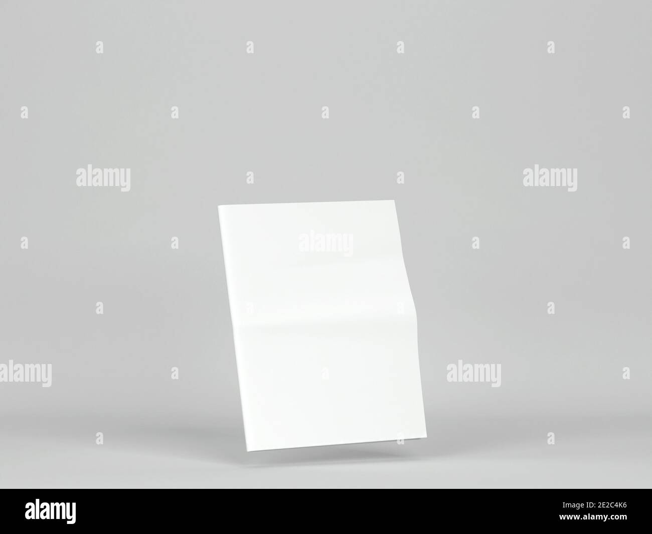 Blank newspaper mockup. 3d illustration on gray background Stock Photo ...
