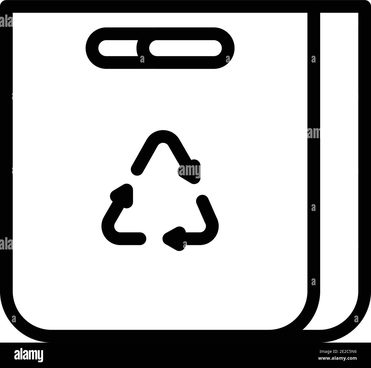 Reuse pack icon. Outline reuse pack vector icon for web design isolated ...