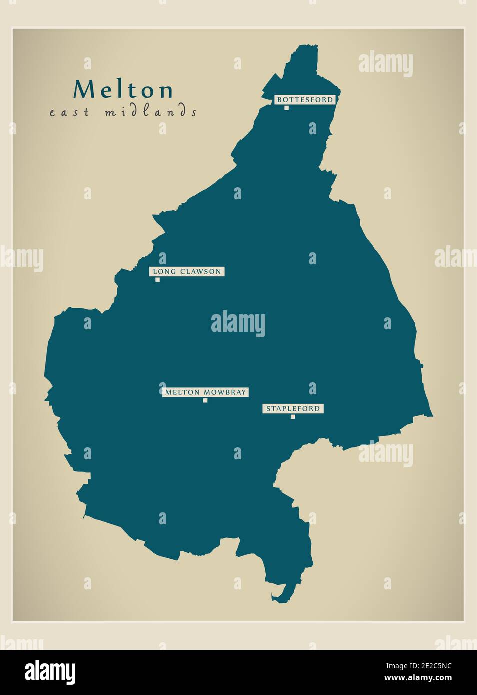Melton map Stock Vector Images - Alamy