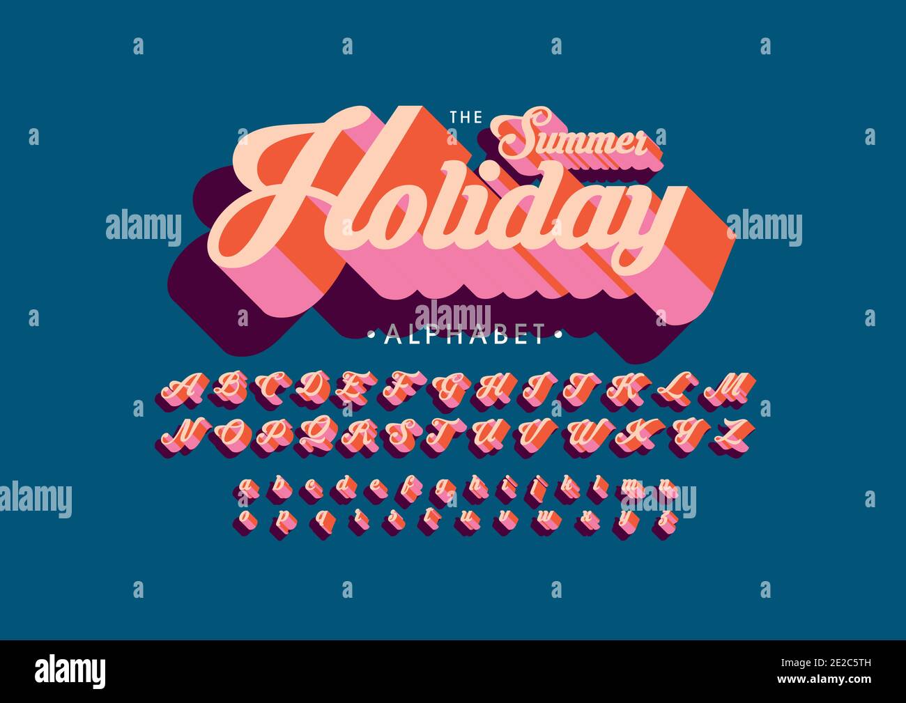 Vector of stylized alphabet and font Stock Vector Image & Art - Alamy