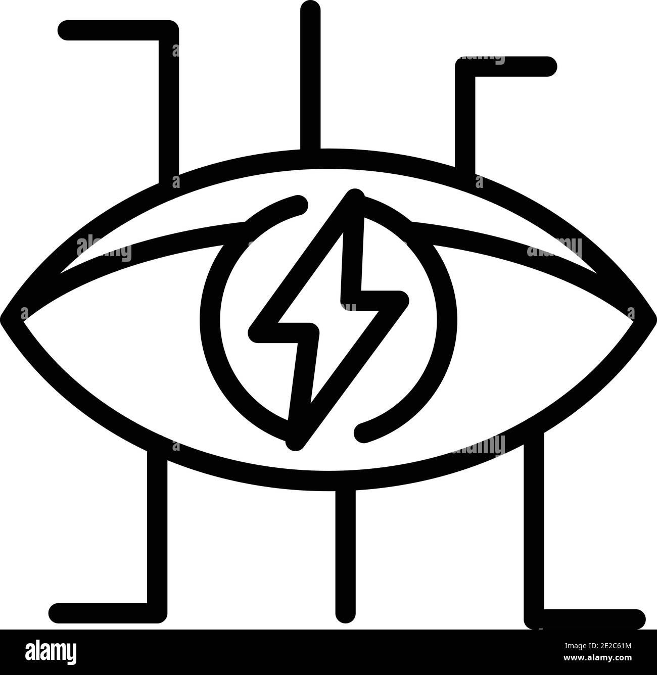 Energy innovation icon. Outline energy innovation vector icon for web ...