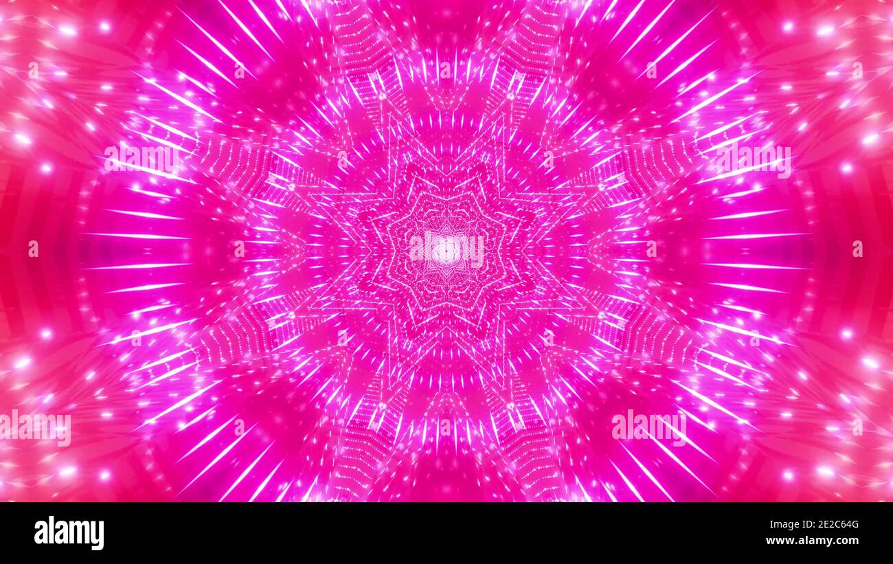 Color changing star particles 3d illustration visual background ...