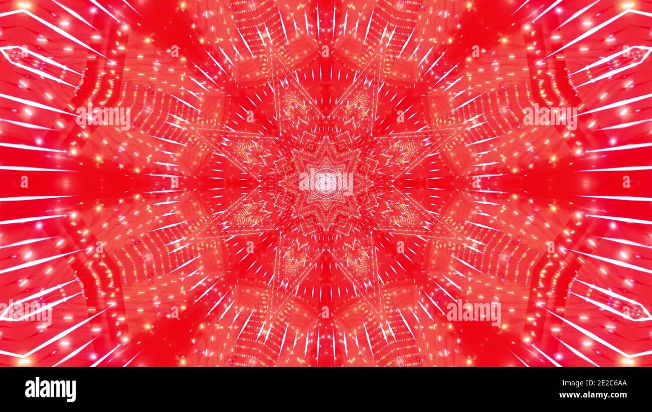 Color changing star particles 3d illustration visual background ...