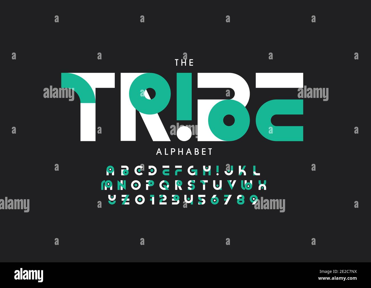 Vector of stylized alphabet and font Stock Vector Image & Art - Alamy