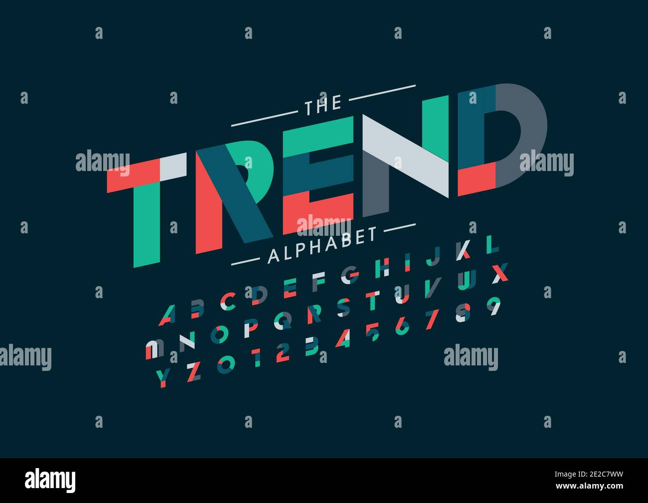 Vector of stylized alphabet and font Stock Vector Image & Art - Alamy