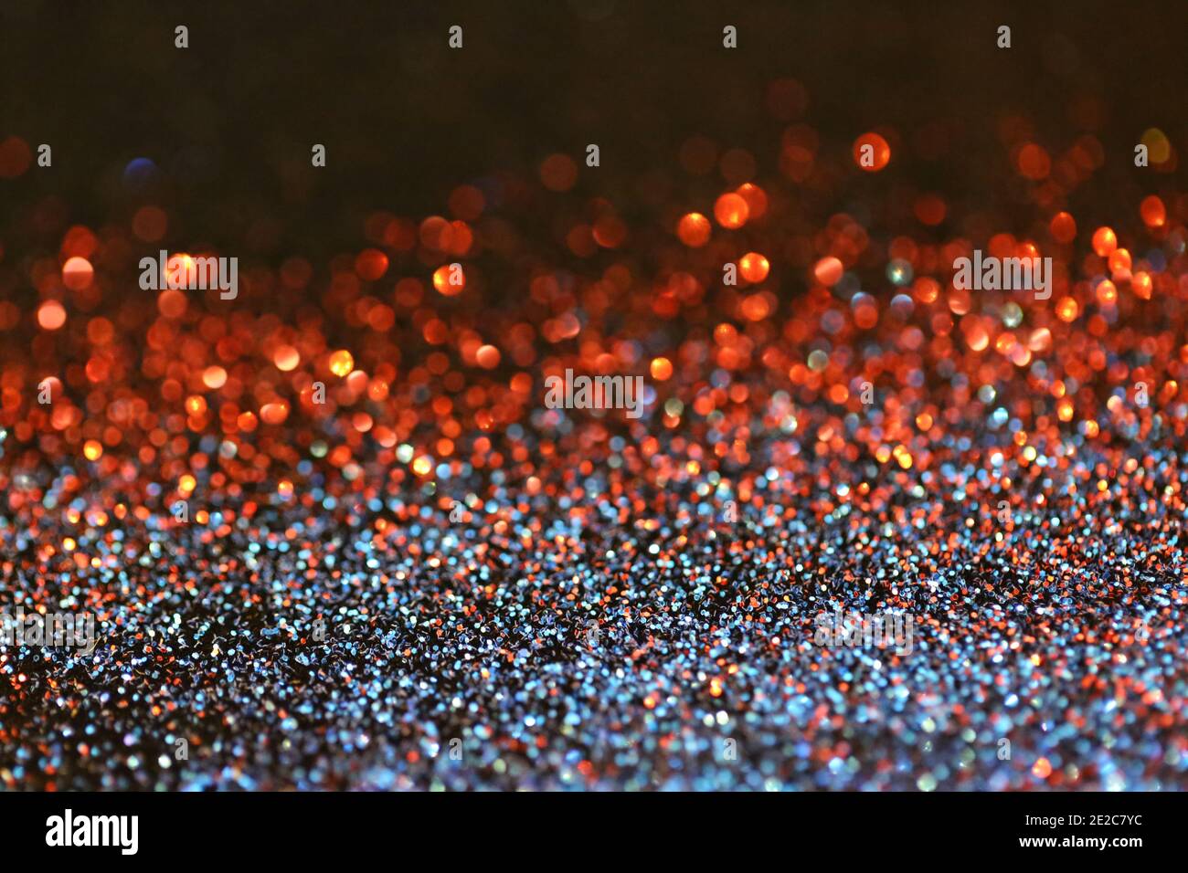 Orange And Blue Glitter Background
