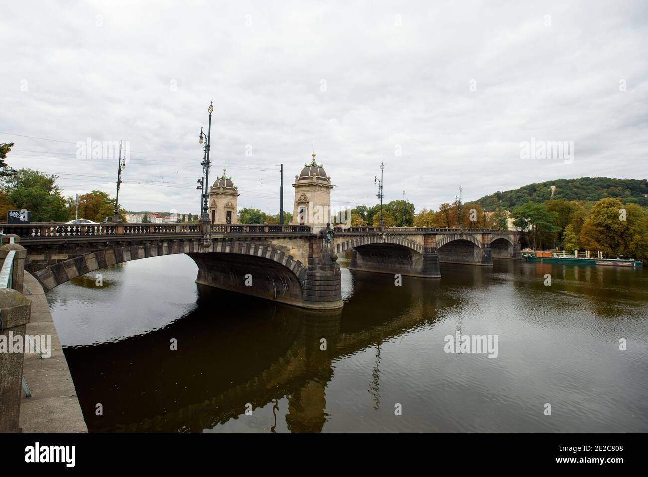 Prague, Czech Republic - September 15, 2015: Vltava river in Prague ...