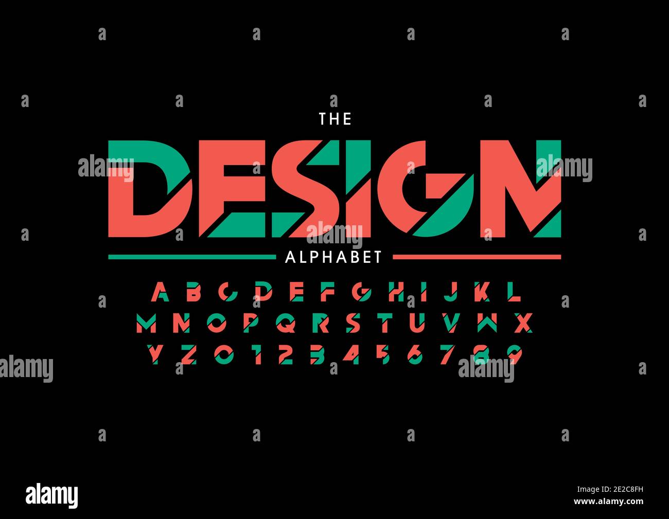 Vector of stylized alphabet and font Stock Vector Image & Art - Alamy