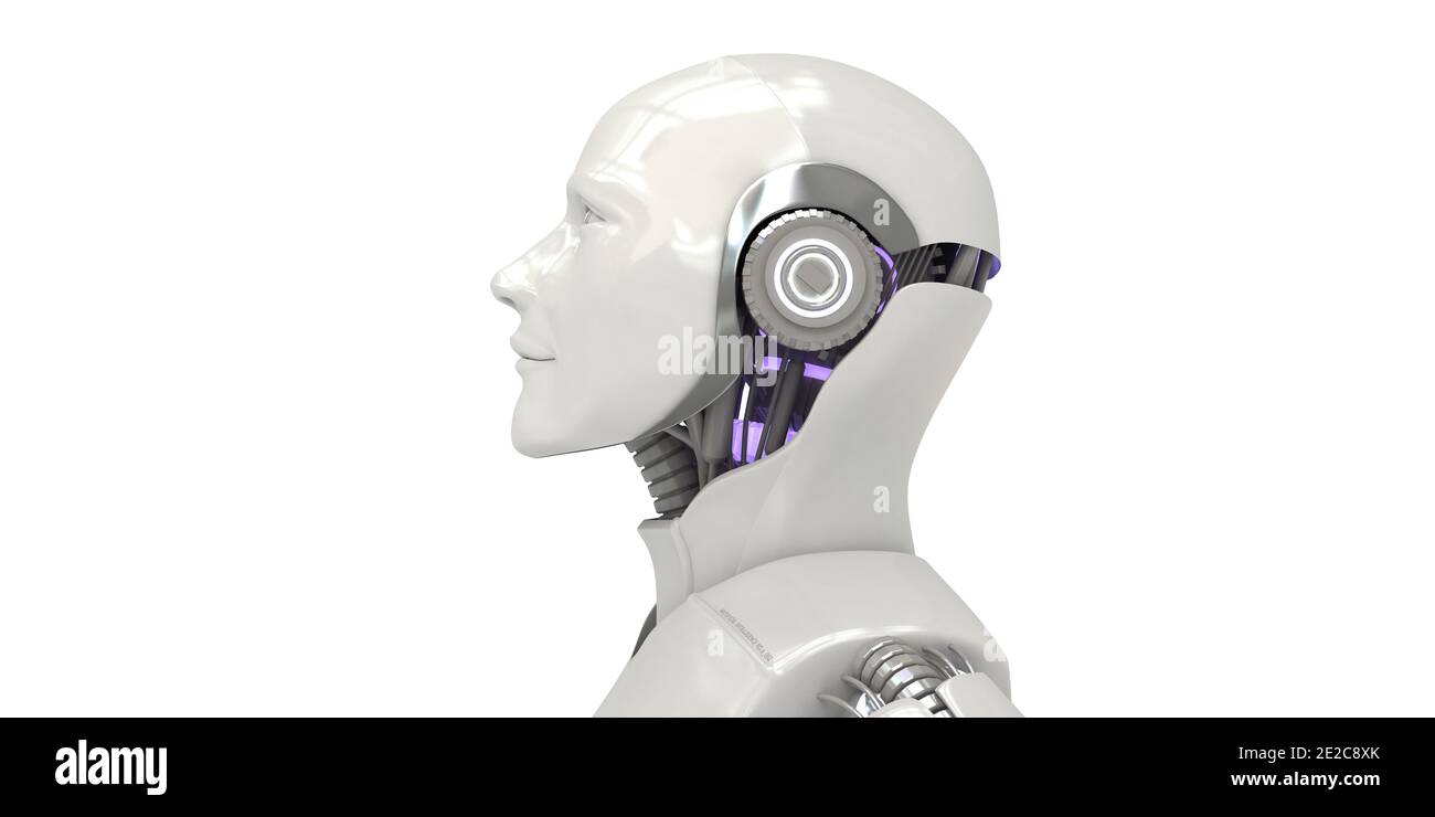 Illustration of the concepts of science, technology, and artificial ...