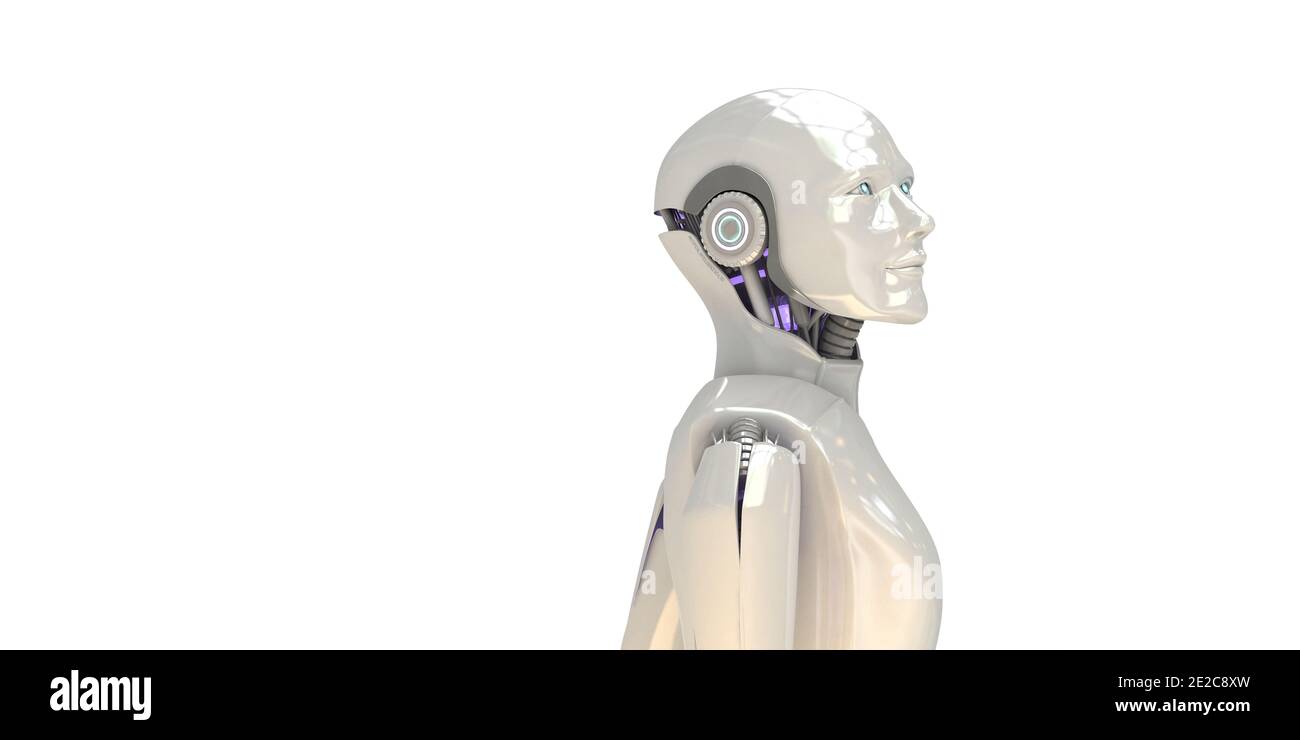 Illustration of the concepts of science, technology, and artificial ...