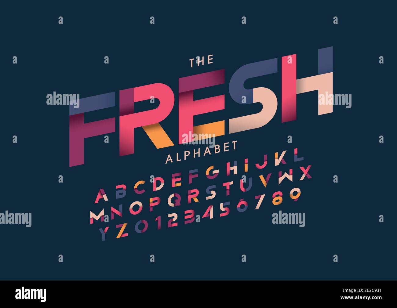 Vector of stylized alphabet and font Stock Vector Image & Art - Alamy