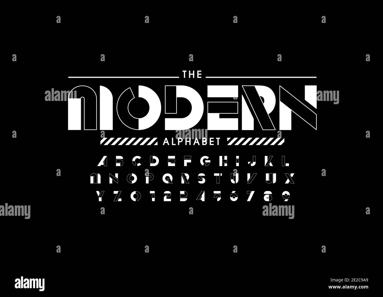 Vector of stylized alphabet and font Stock Vector Image & Art - Alamy