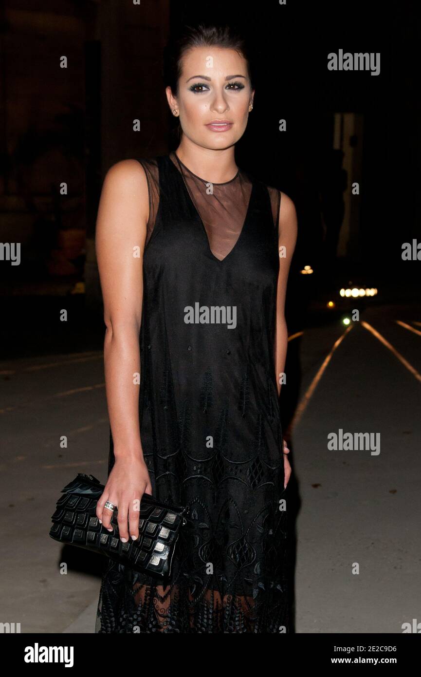 Lea Michele (from the TV Show GLEE) at Hogan by Karl Lagerfeld Party ...