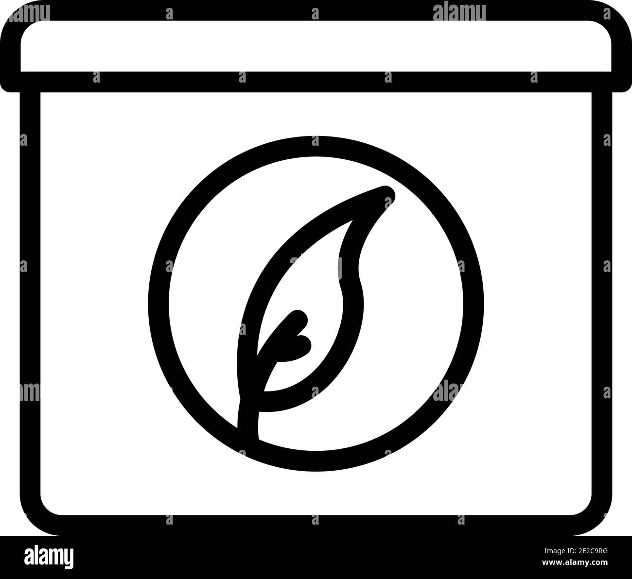 Garbage eco box icon. Outline garbage eco box vector icon for web ...