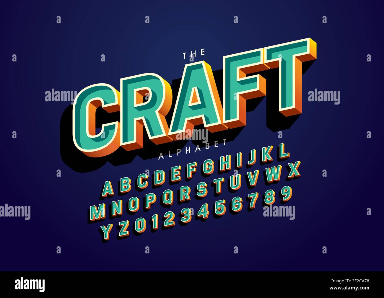 Vector of stylized alphabet and font Stock Vector Image & Art - Alamy