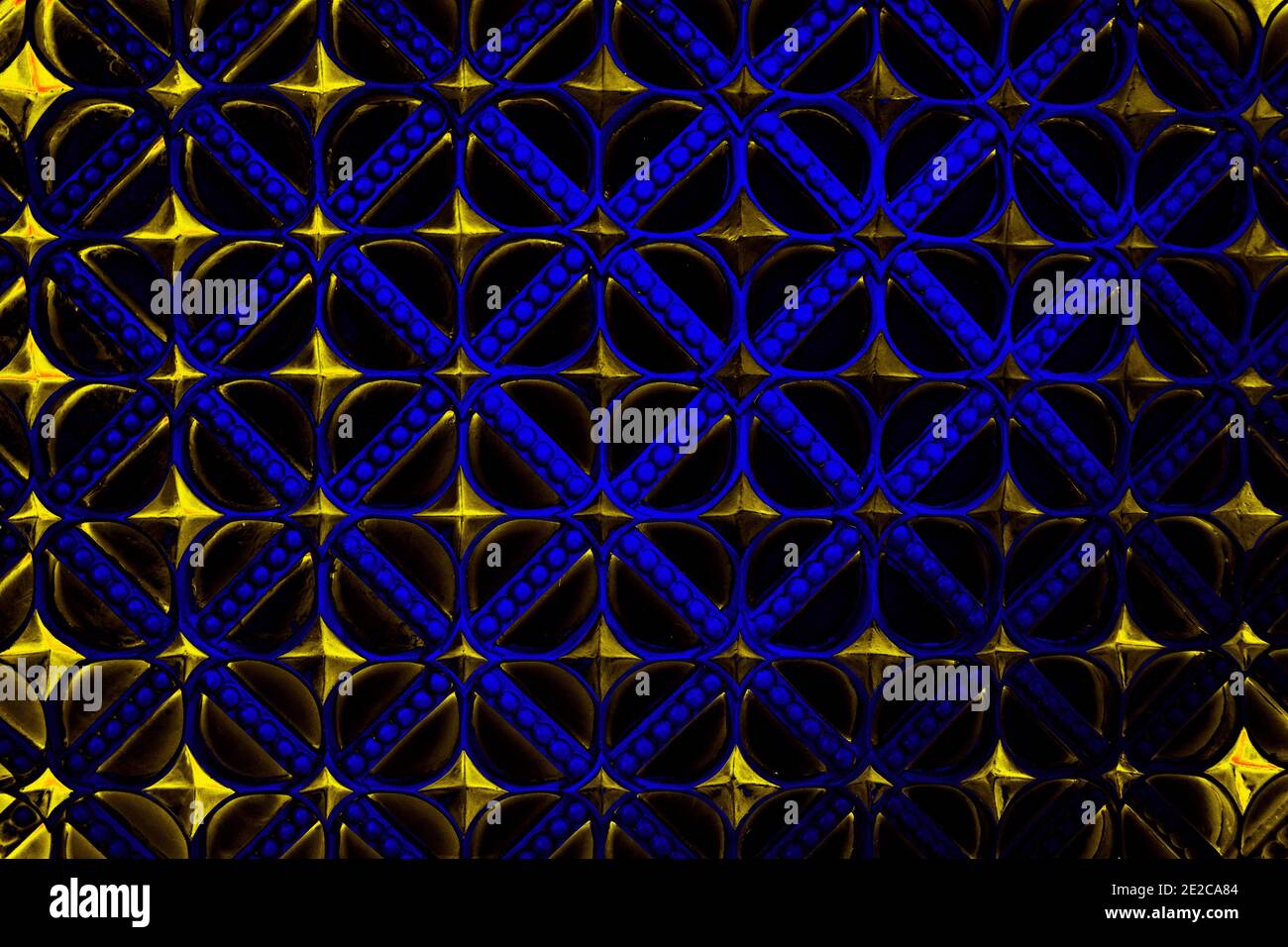 Blue and black net pattern with gold Stock Photo - Alamy
