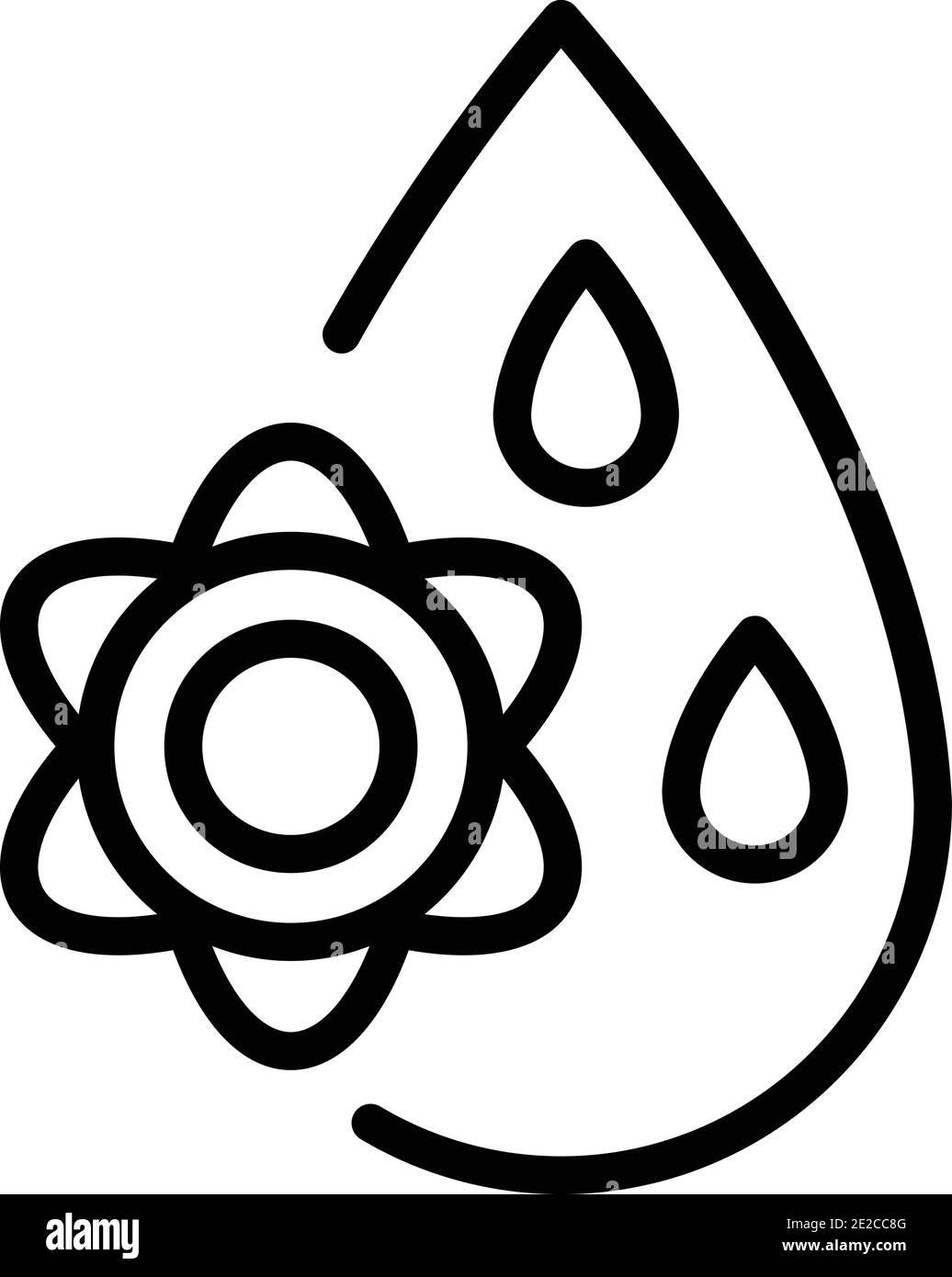 Hydro energy icon. Outline hydro energy vector icon for web design ...
