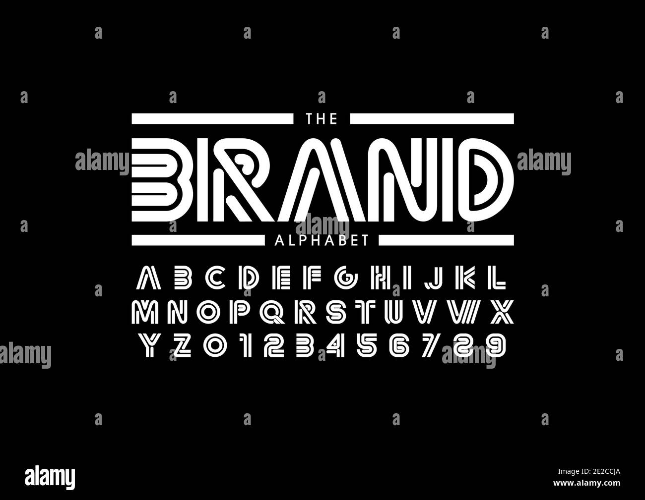 Vector of stylized alphabet and font Stock Vector Image & Art - Alamy